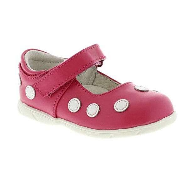 FootMates | Shoes | Footmates Hot Pink White Polka Dot Leather Dottie ...